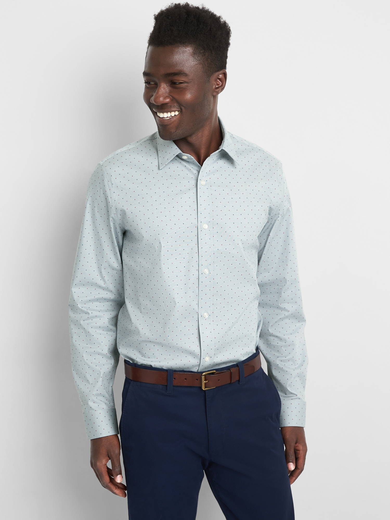 Zero-wrinkle standard fit shirt | Gap