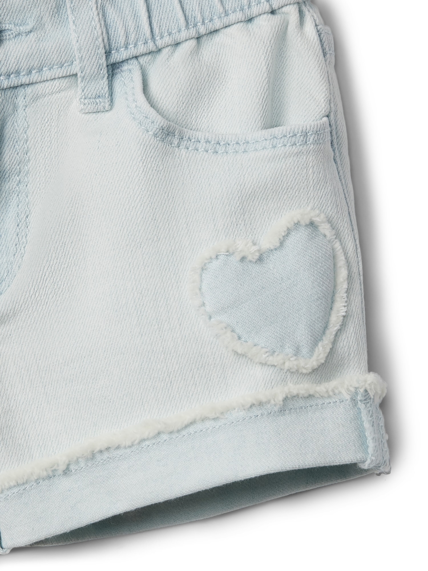 3" Shorty Shorts with Heart Applique in Stretch | Gap