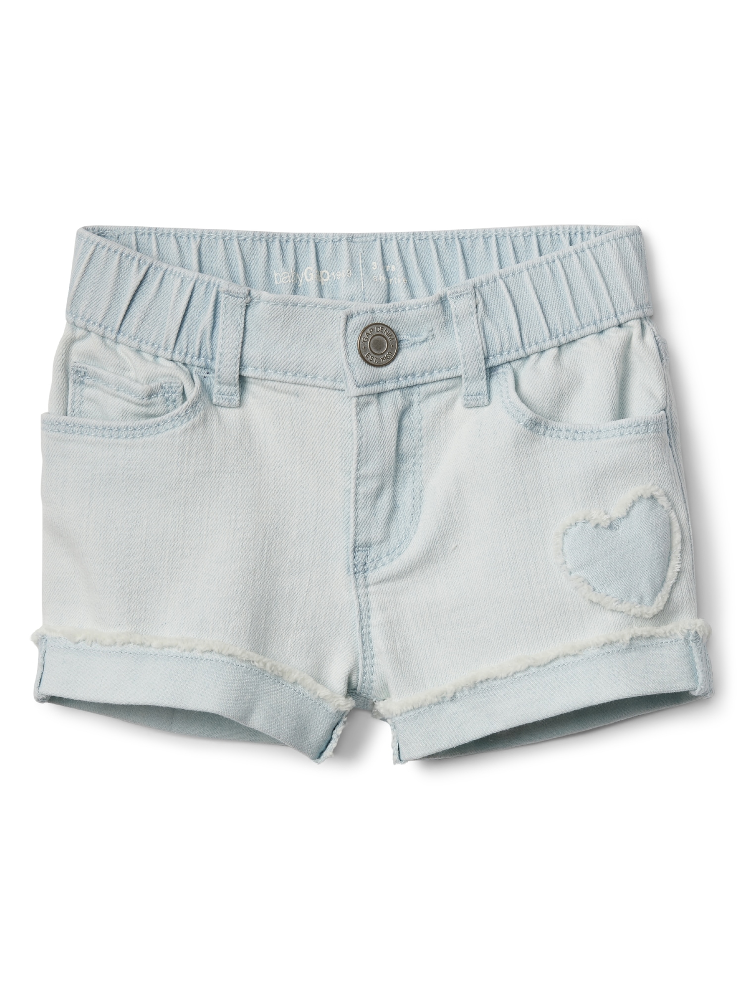 3" Shorty Shorts with Heart Applique in Stretch | Gap