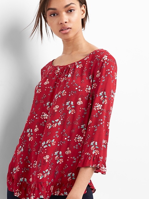 Floral ruffle top | Gap