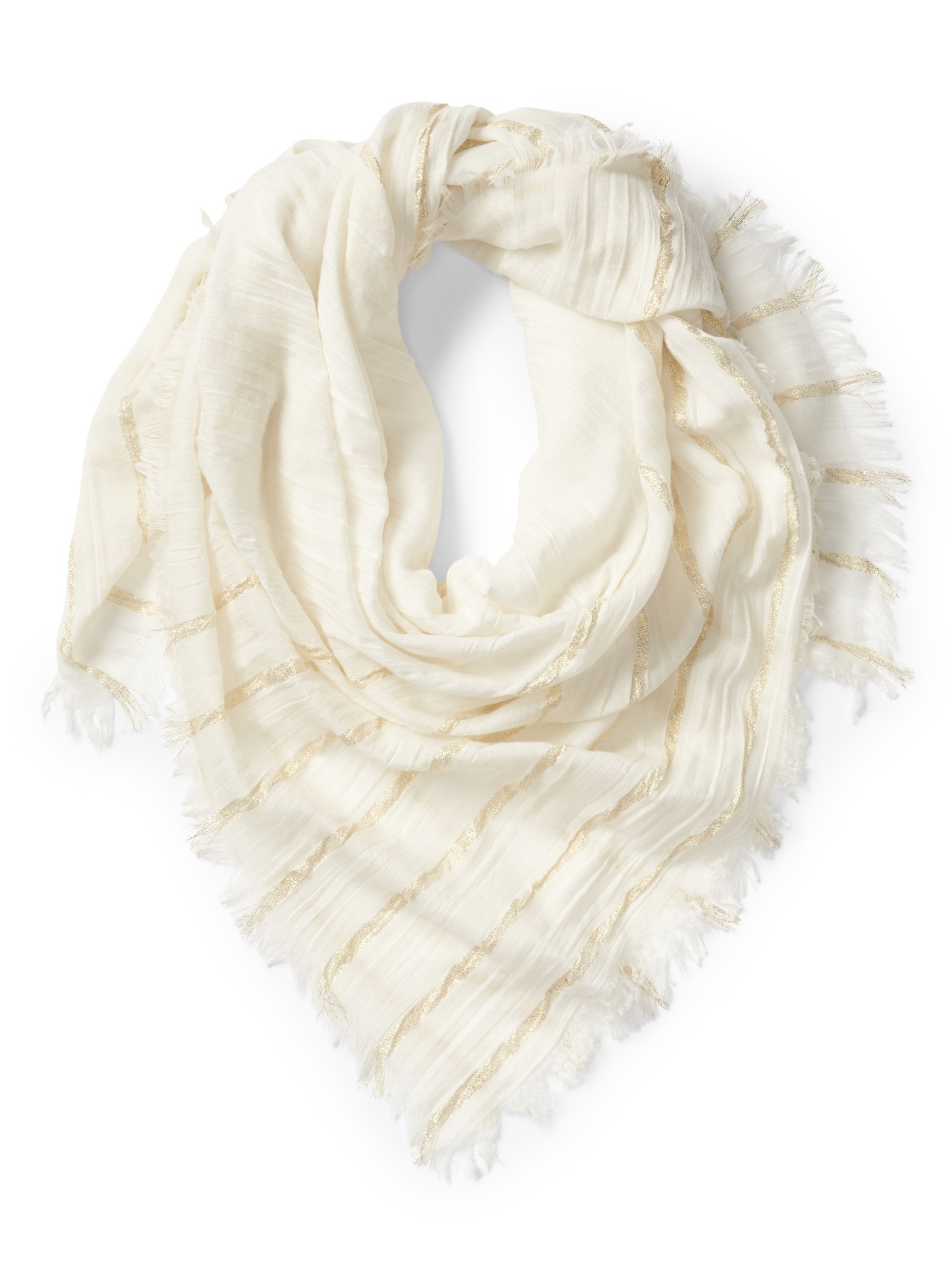 Metallic fringe scarf | Gap