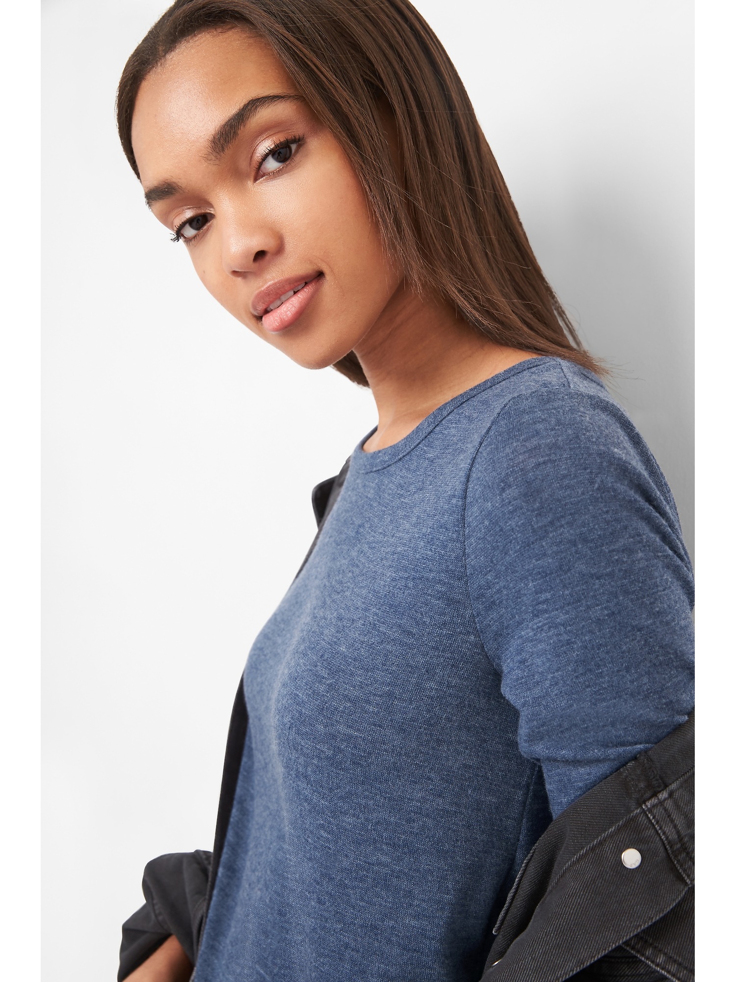 Long sleeve brushed tee | Gap