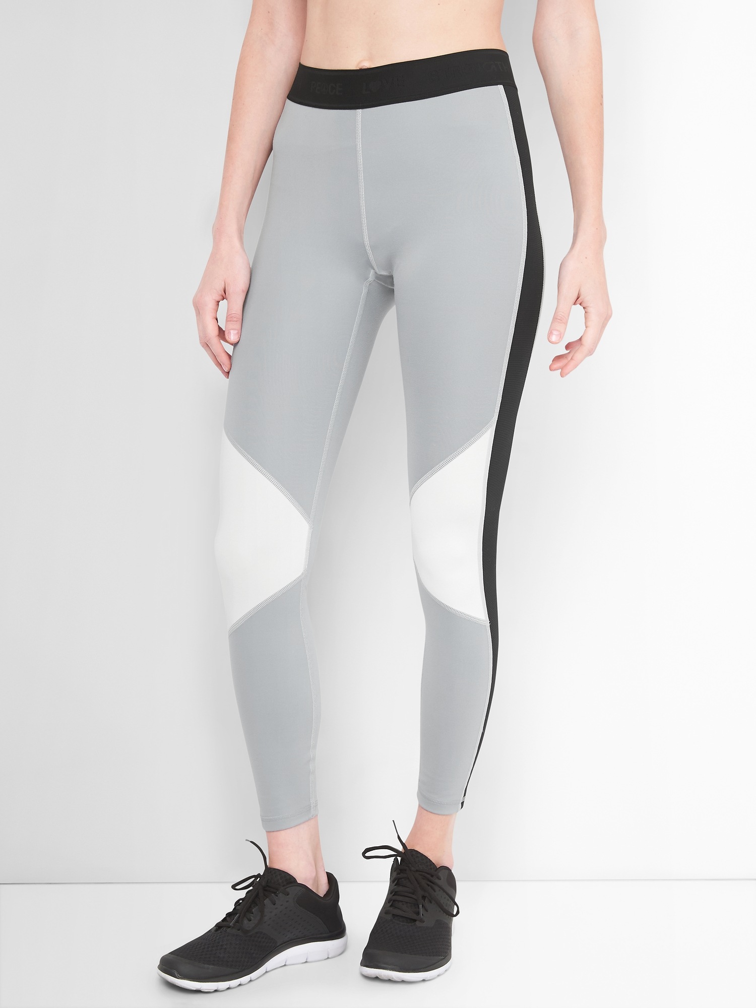 GFast Mid Rise Blackout Colorblock Leggings | Gap