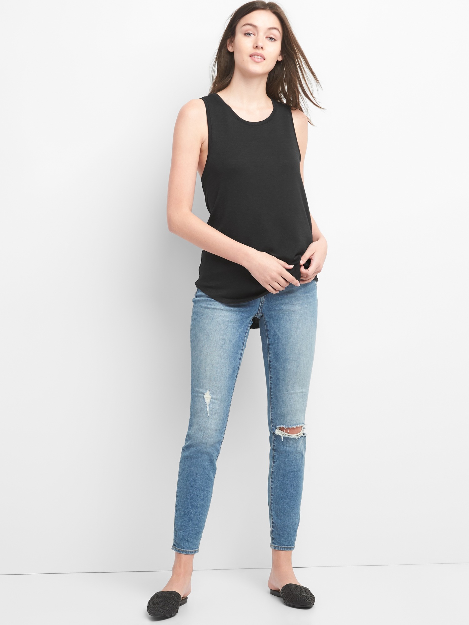 Softspun Twist-Wrap Tank Top | Gap