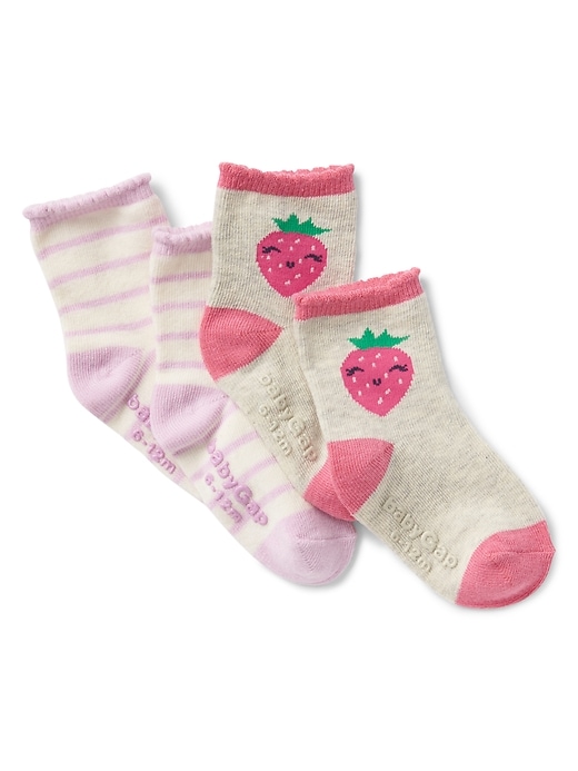 Strawberry Crew Socks (2-Pack) | Gap