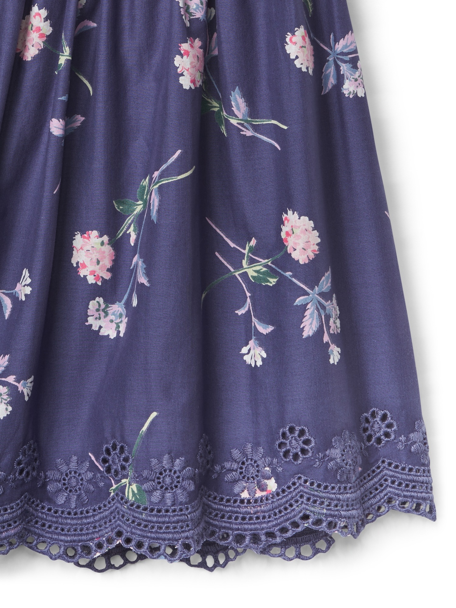 Floral Eyelet Flippy Skirt | Gap