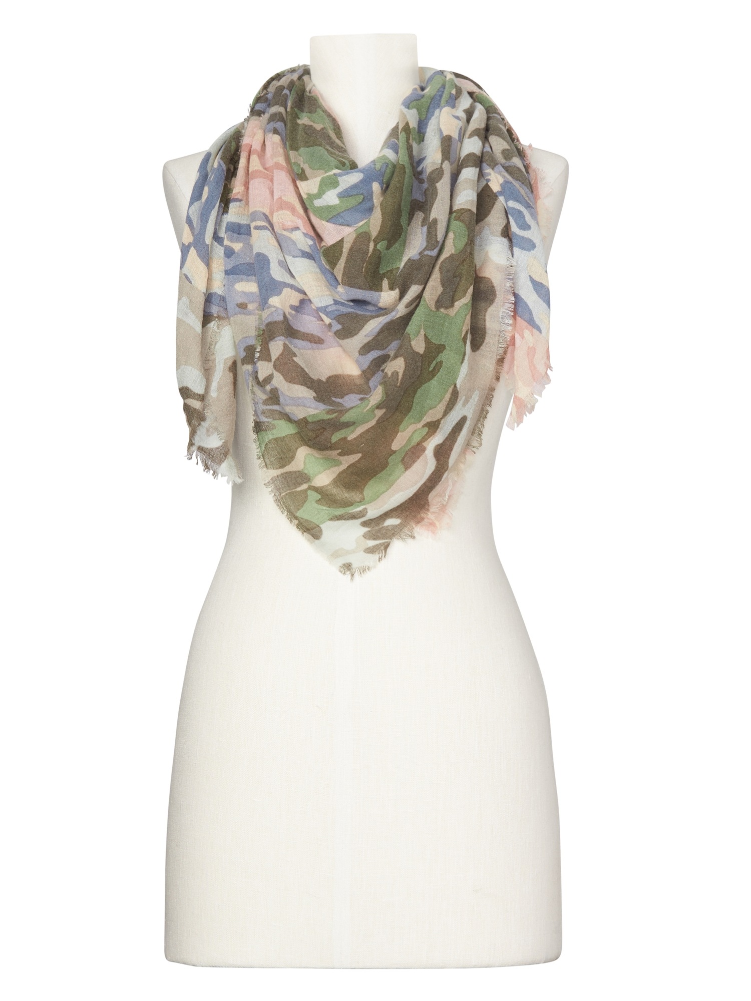 Oblong Camo Print Scarf | Gap