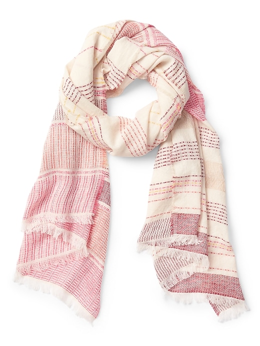 Oblong Yarn-Dyed Stripe Scarf | Gap