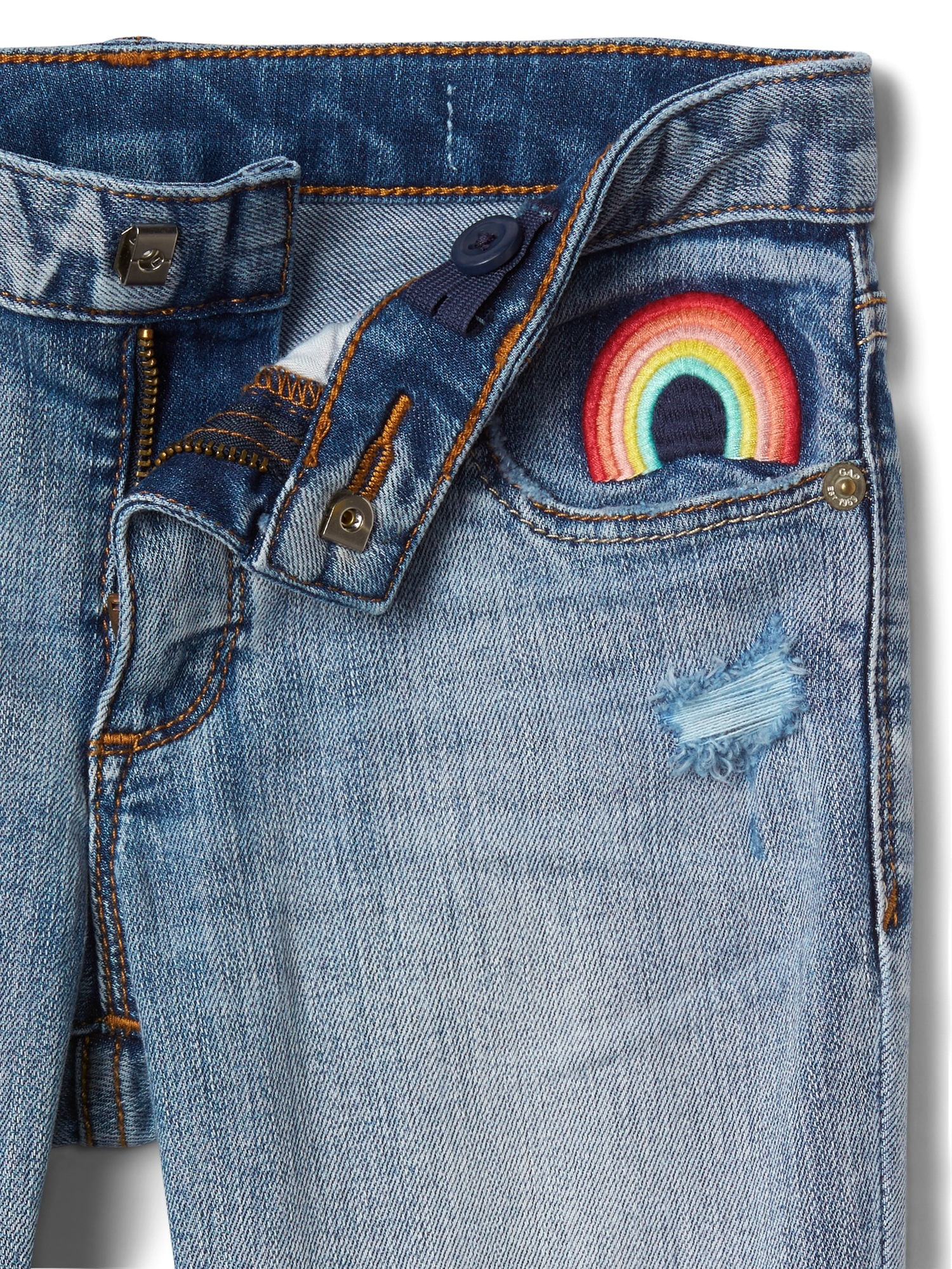 Superdenim Rainbow Super Skinny Jeans with Fantastiflex | Gap