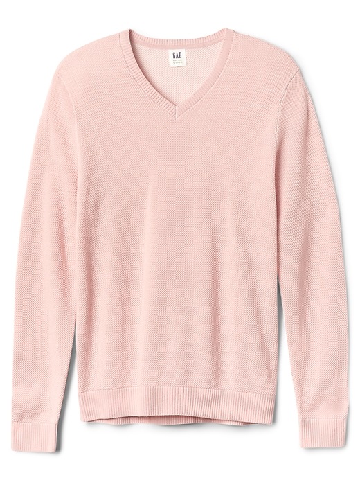 Textured V-Neck Pullover Sweater | Gap
