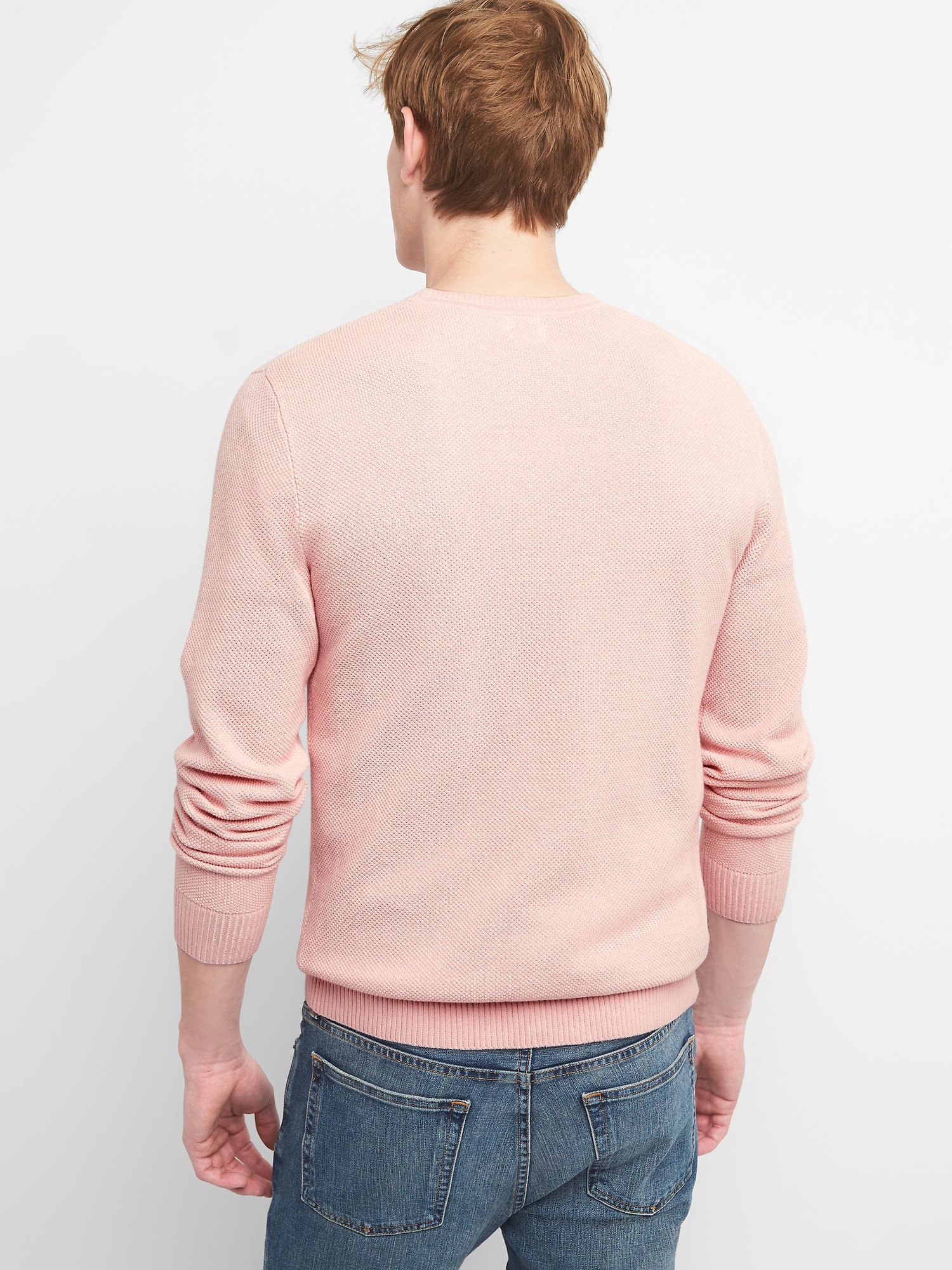 Textured V-Neck Pullover Sweater | Gap