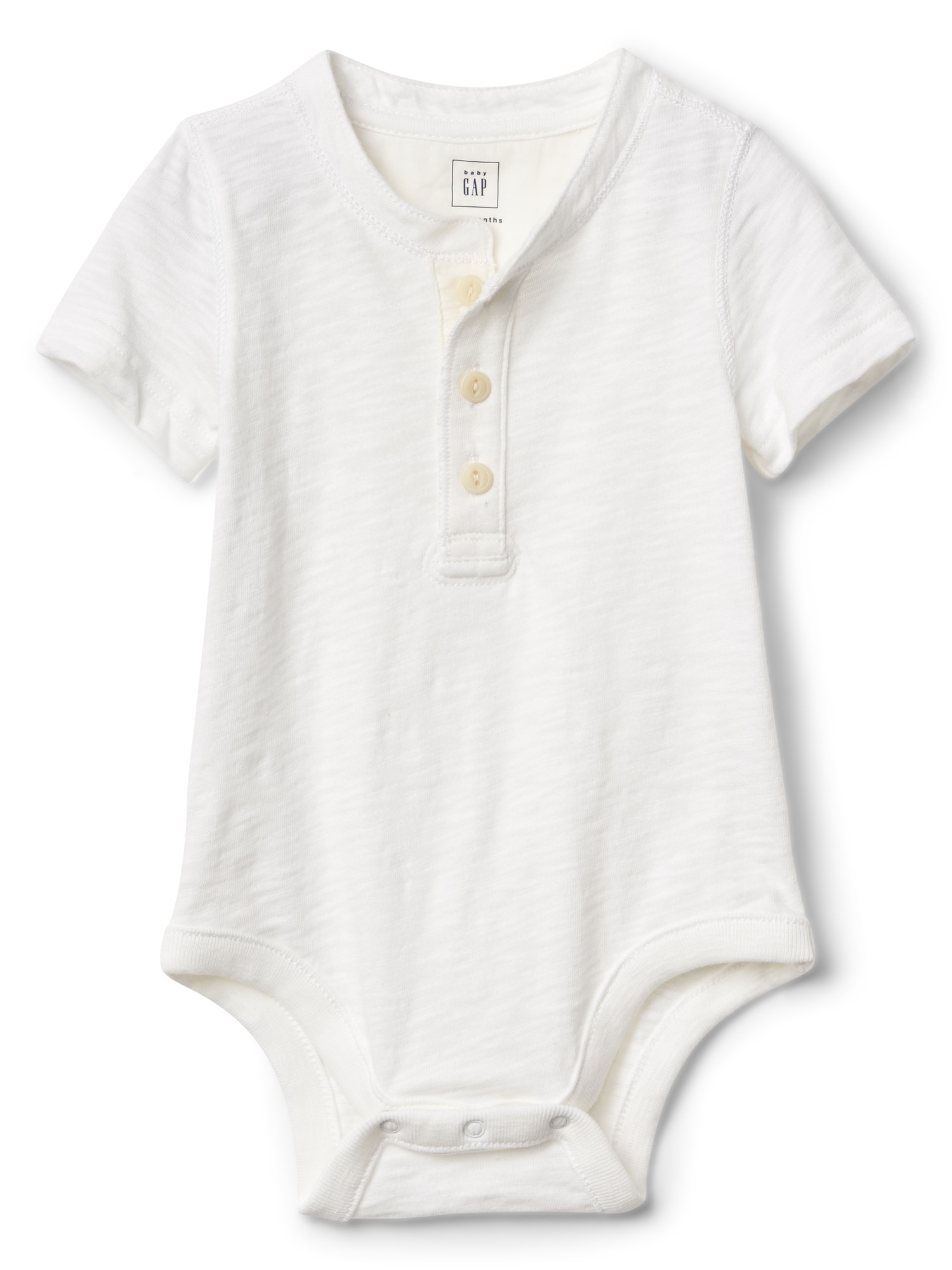 Short Sleeve Henley Bodysuit | Gap