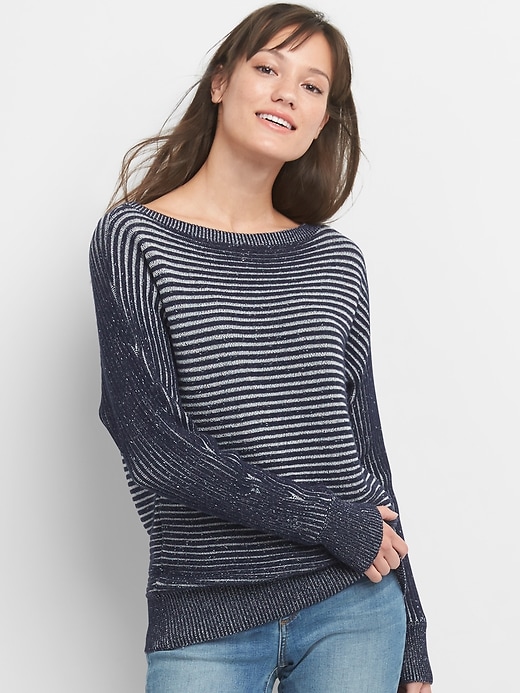Textured Knit Dolman Sleeve Pullover Sweater | Gap