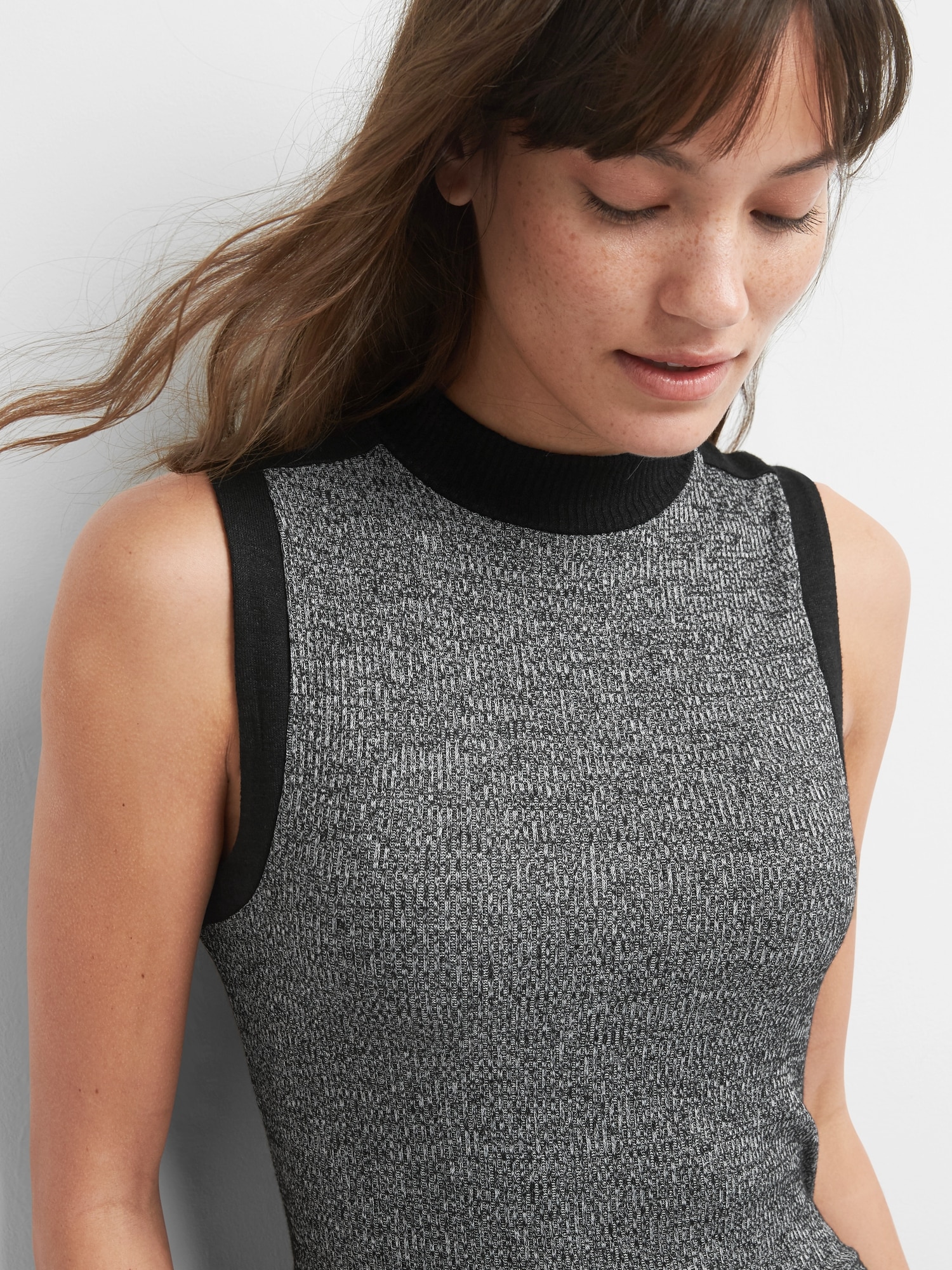 Softspun sleeveless mockneck | Gap
