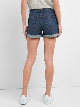Washwell High Rise 3" Denim Shorts with Button-Fly | Gap