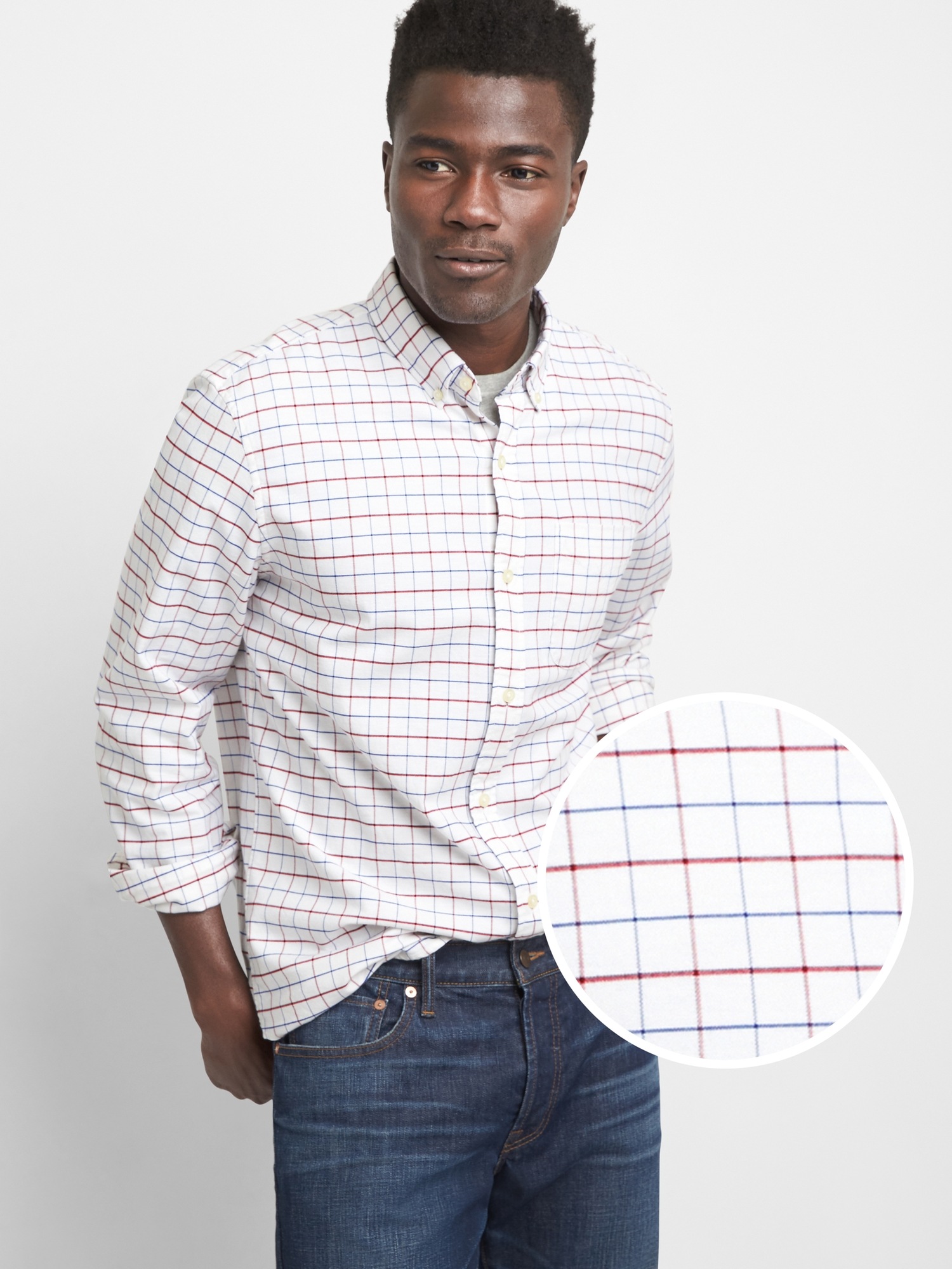 Lived-In Stretch Oxford Shirt | Gap