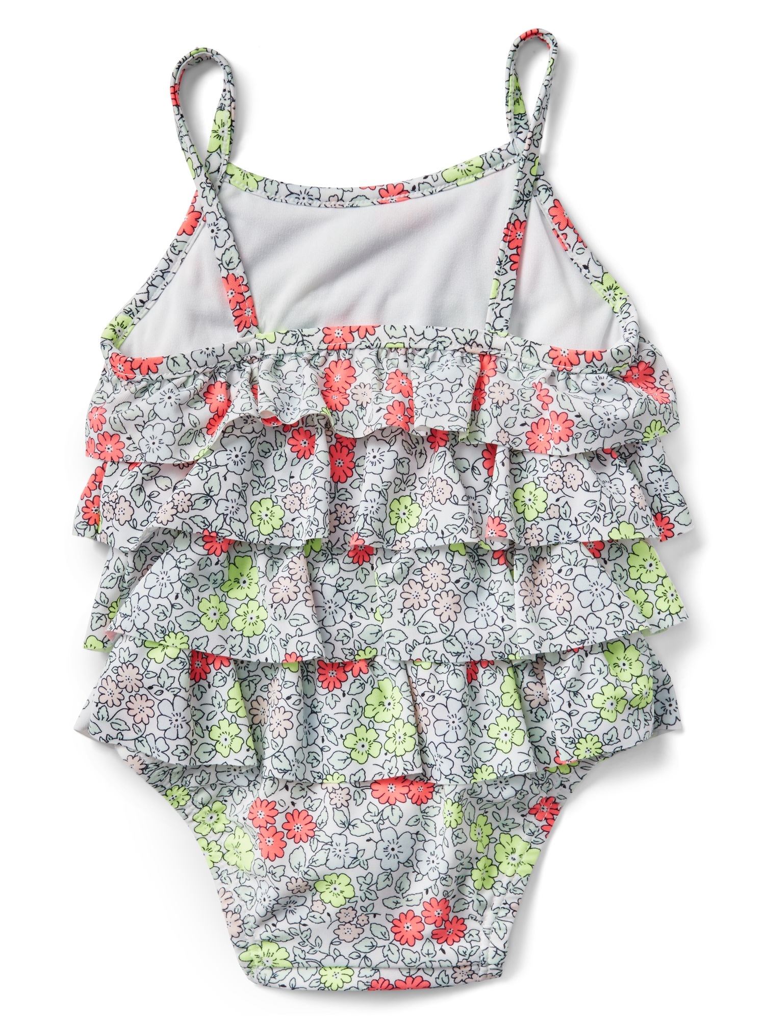 Floral Ruffle Swim One-Piece | Gap