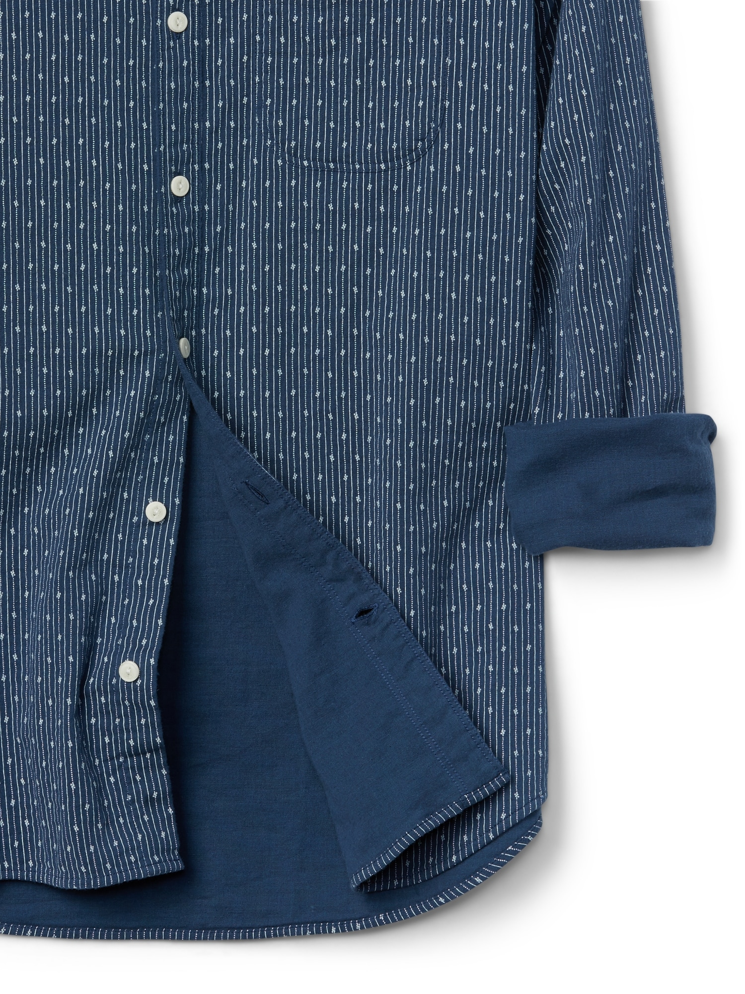 Double-Layer Standard Fit Shirt with Stretch | Gap