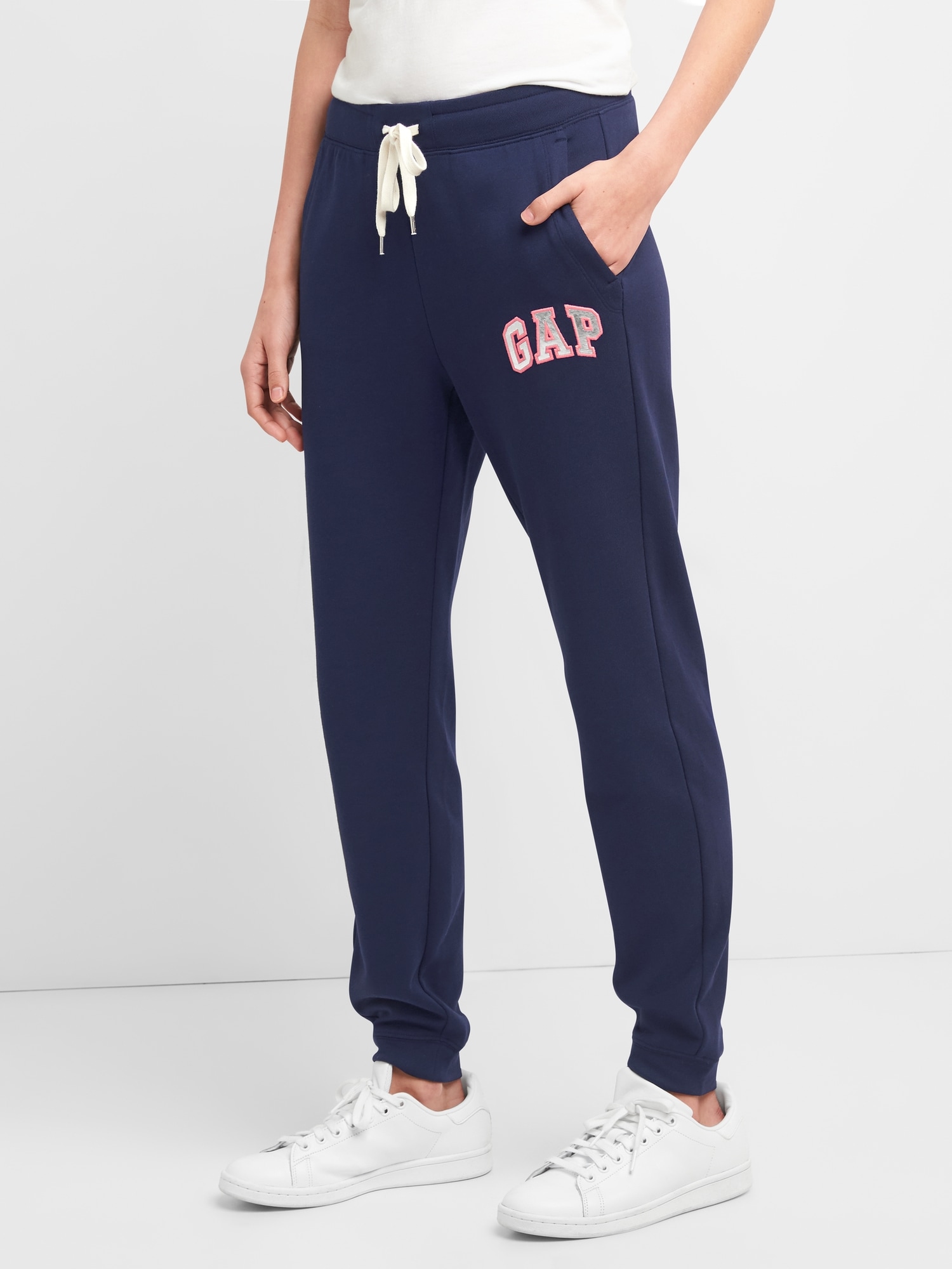 Metallic Gap Logo Joggers in French Terry | Gap