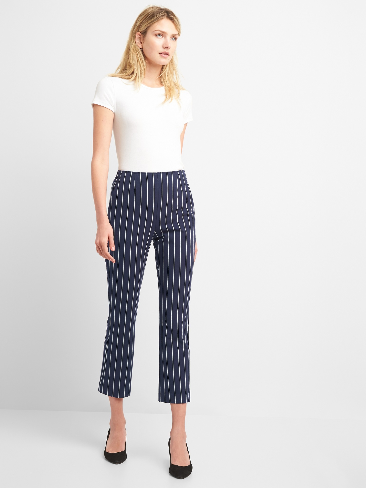 High Rise Crop Kick Pants with Bi-Stretch | Gap