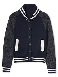 Stripe Varsity Jacket | Gap