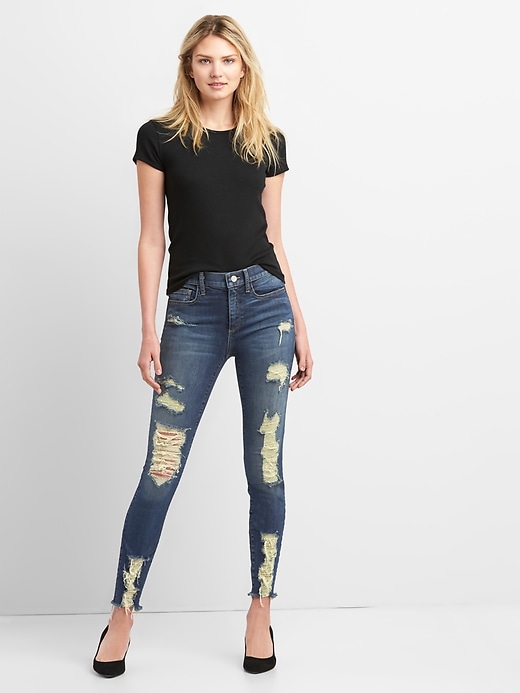Super High Rise True Skinny Ankle Jeans | Gap