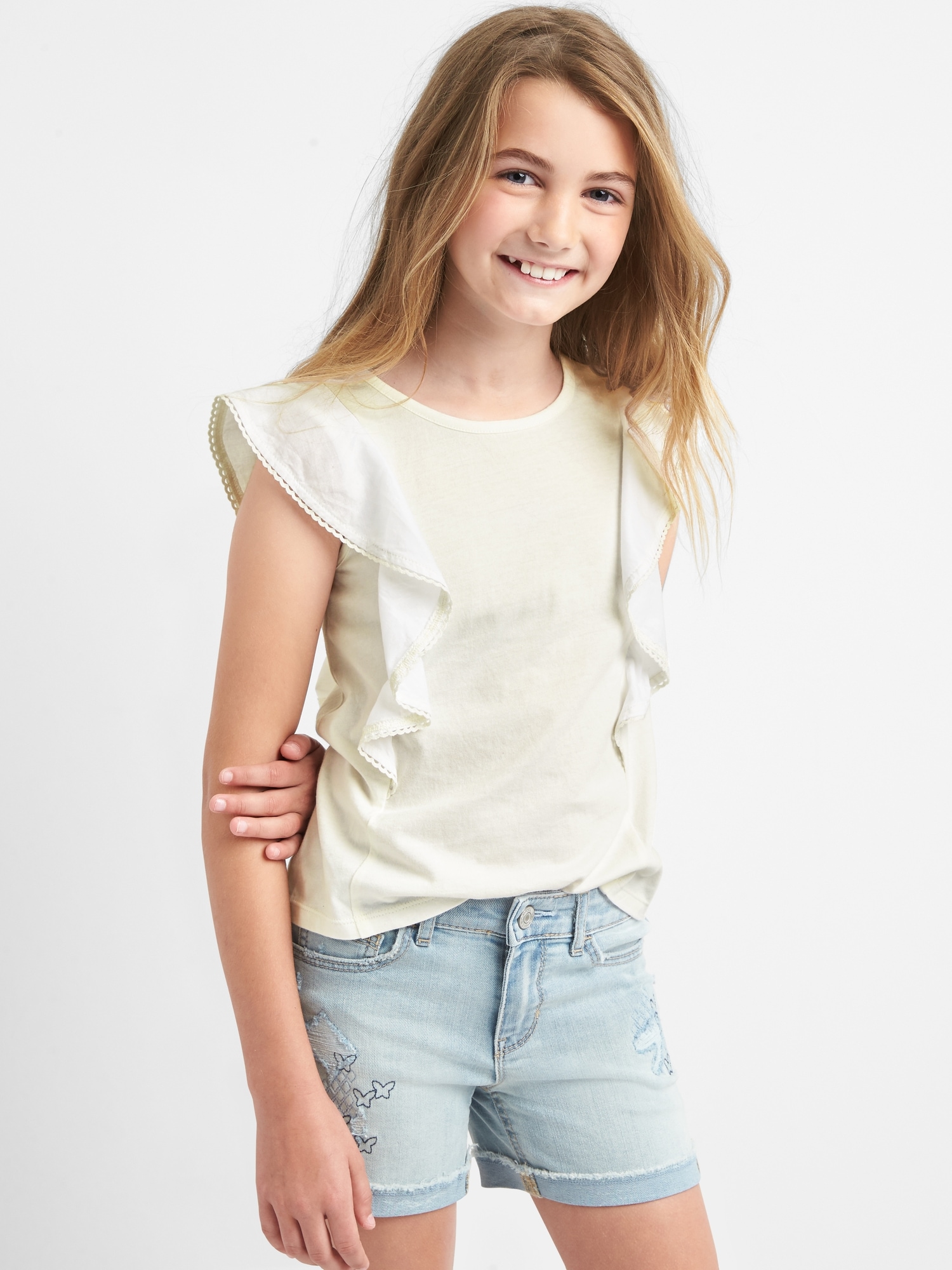 Cascade Ruffle Top | Gap
