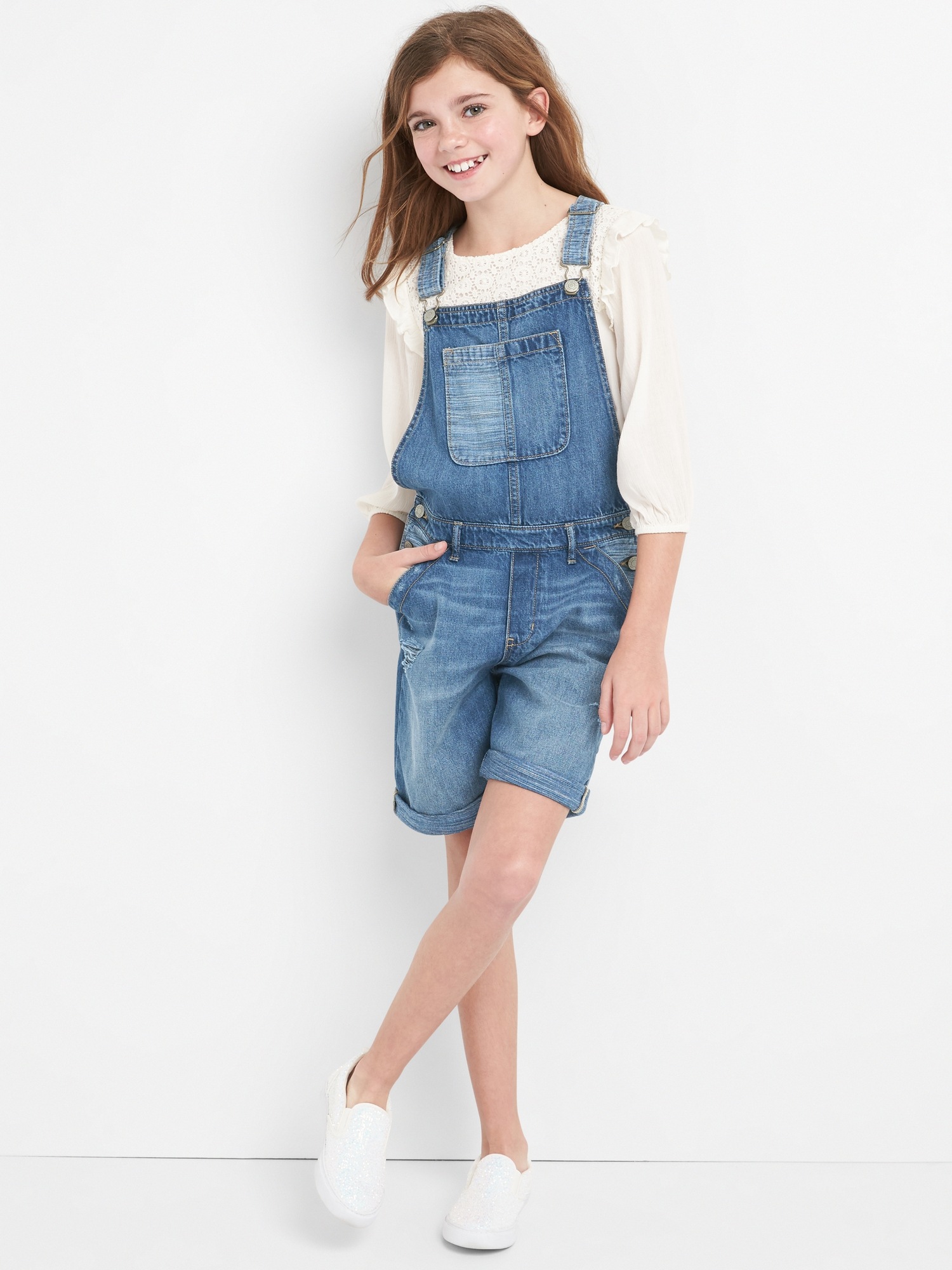 Kids Denim Shortalls | Gap