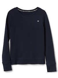 GapFit Kids Open-Back Pullover Sweater | Gap