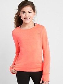 GapFit Kids Open-Back Pullover Sweater | Gap