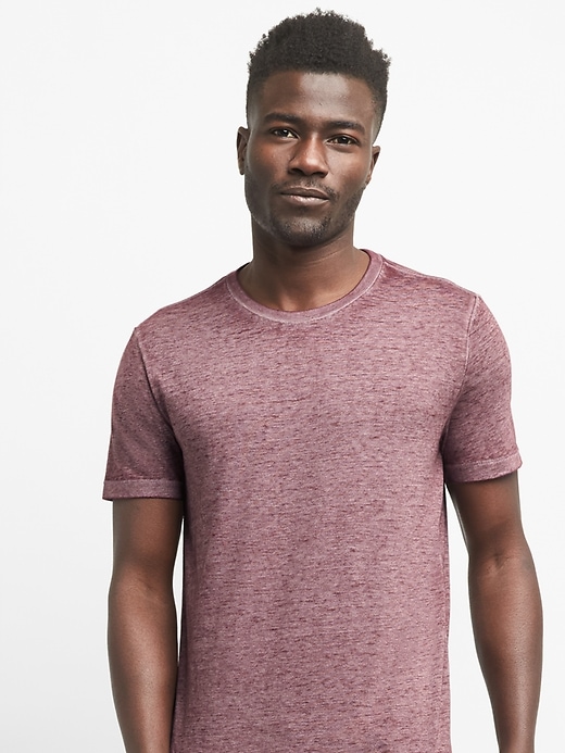 Short Sleeve Crewneck T-Shirt in Burnout | Gap