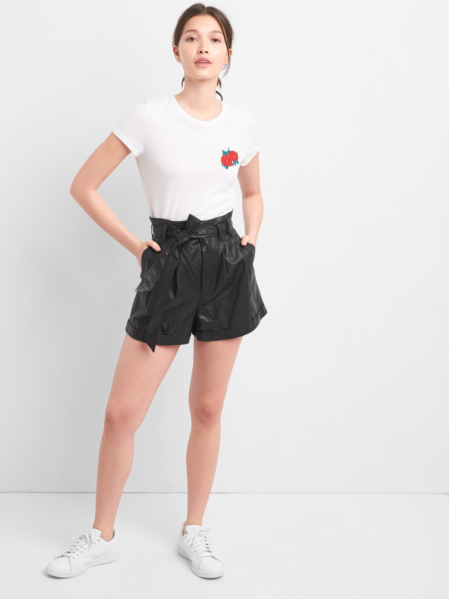 High Rise 3" Paper Leather Short | Gap