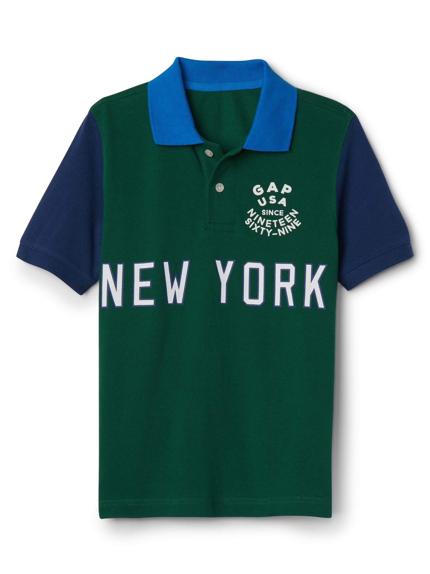 Colorblock Logo Polo Shirt | Gap