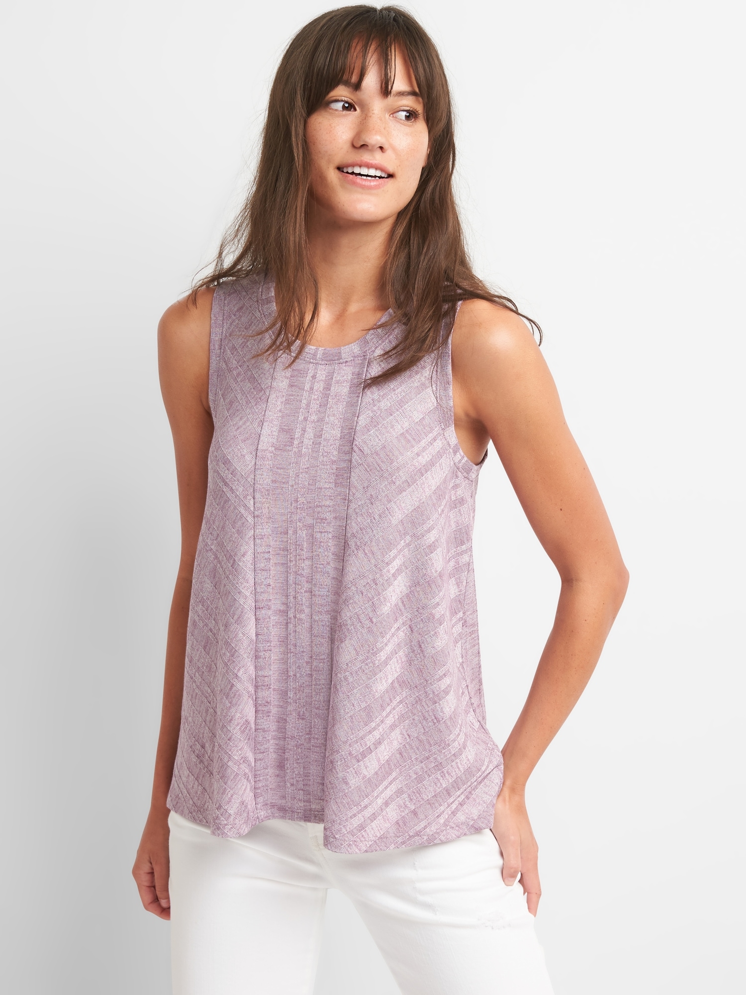 Softspun Mix-Rib Tank Top | Gap