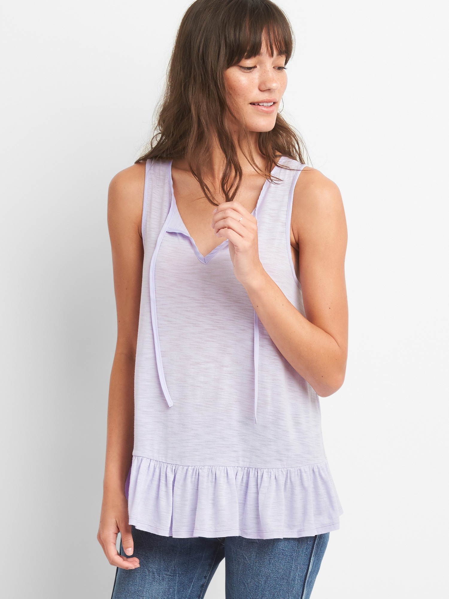 Zen Peplum Tank Top | Gap