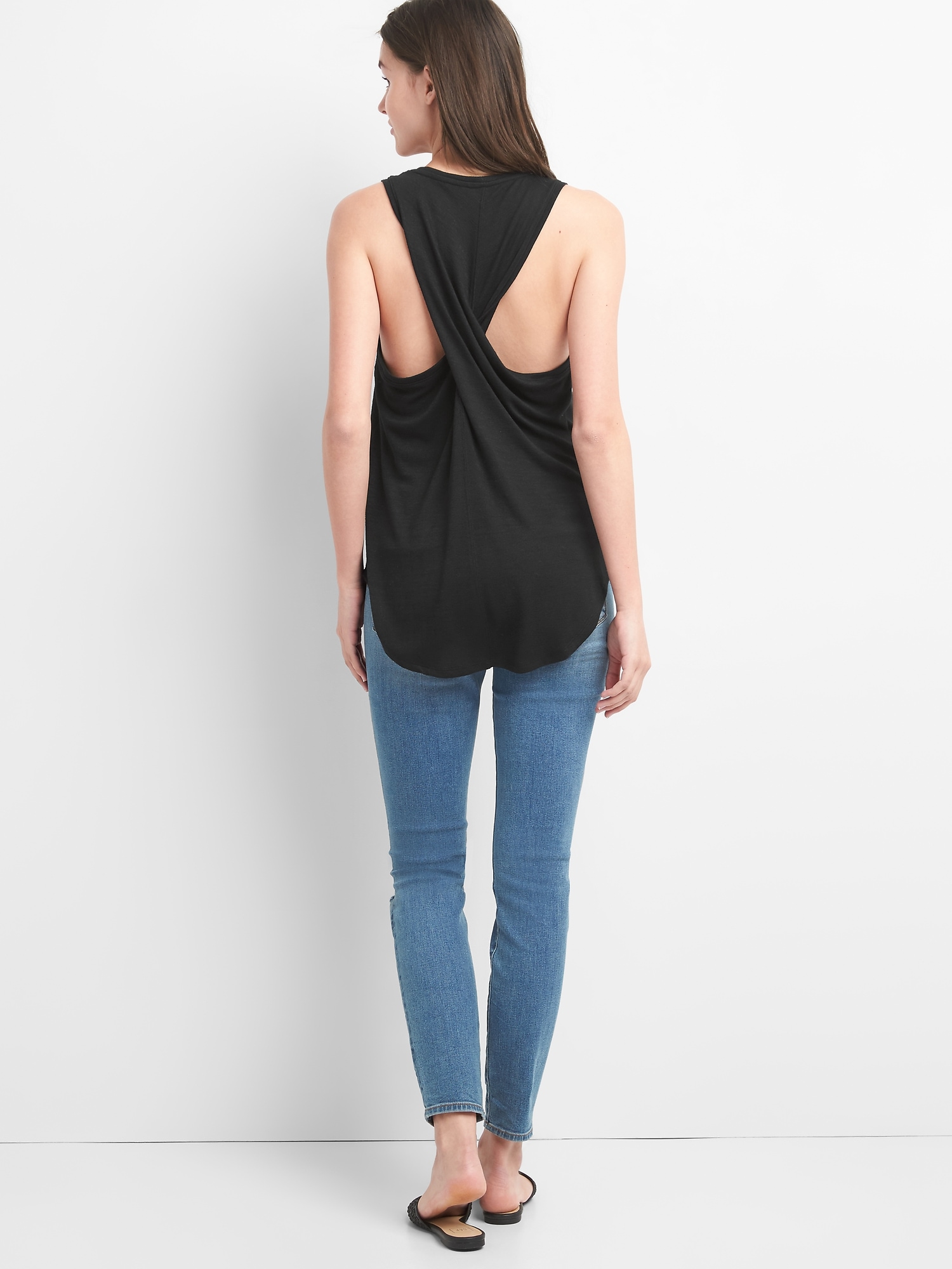 Softspun Twist-Wrap Tank Top | Gap