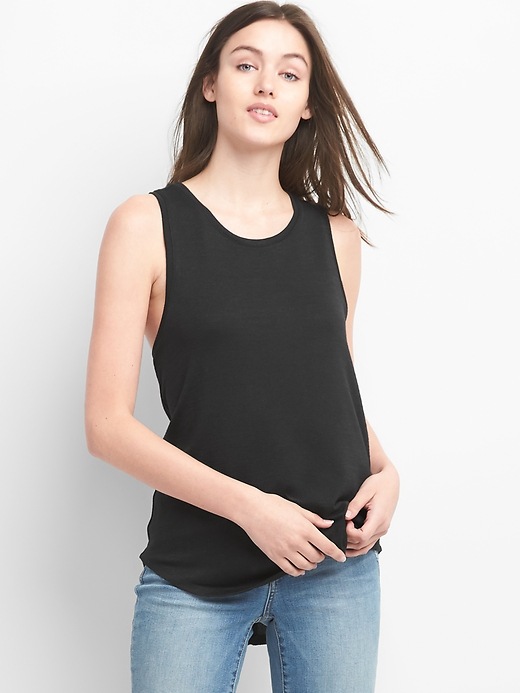 Softspun Twist-Wrap Tank Top | Gap
