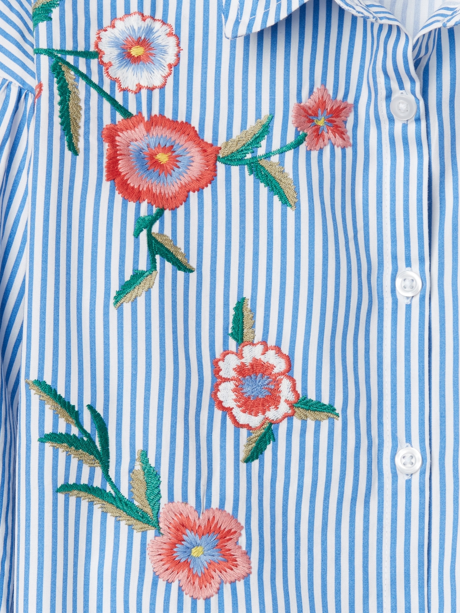 Stripe Embroidery Shirt | Gap
