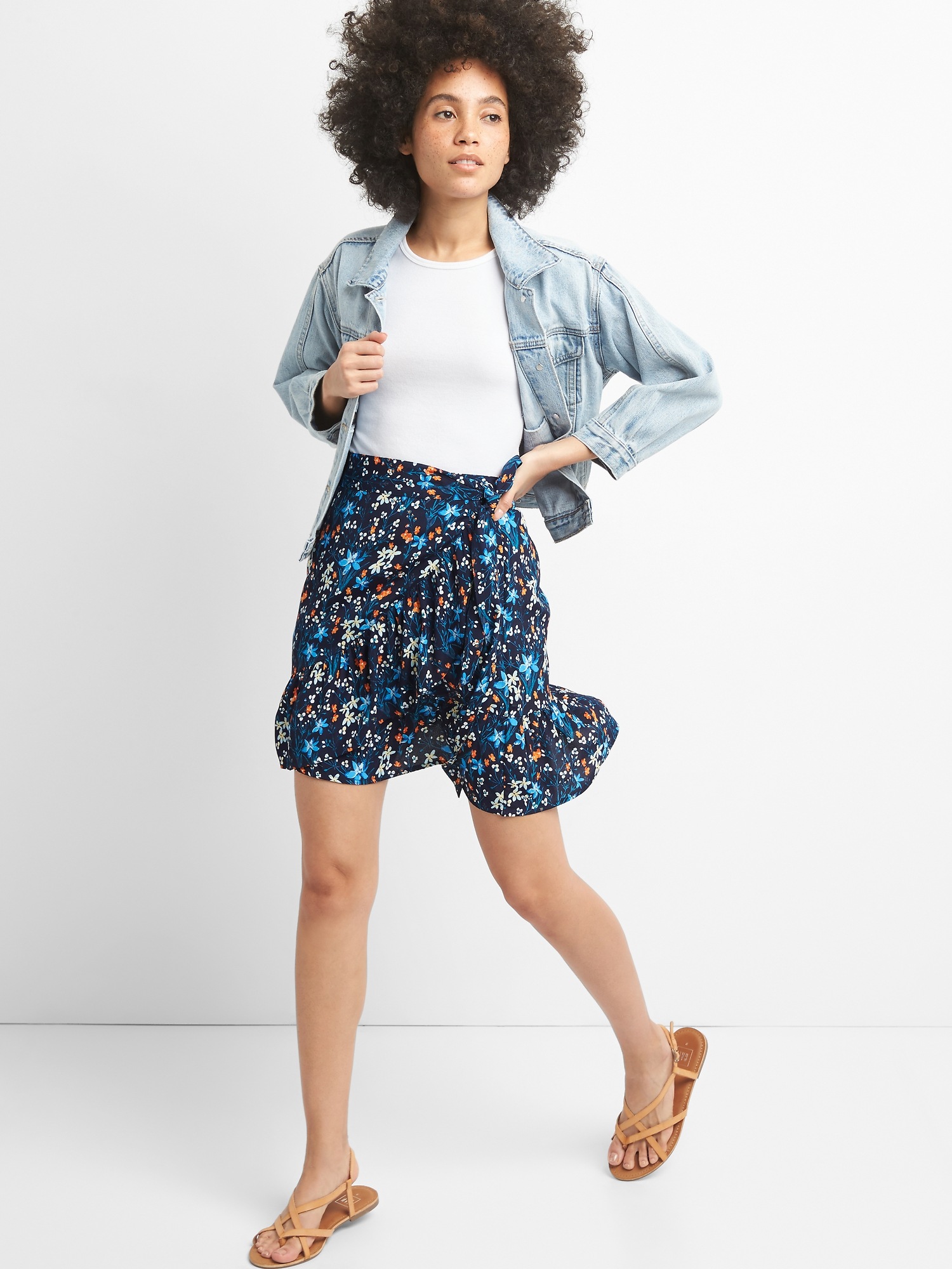 Ruffle Wrap Skirt | Gap