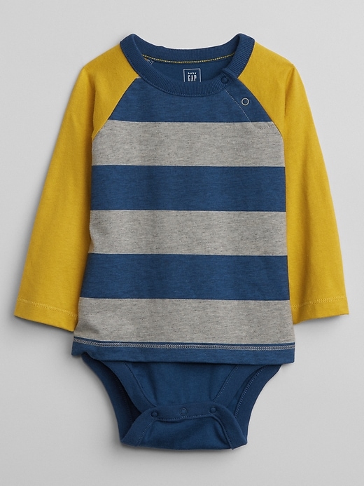 Stripe Raglan Body Double | Gap