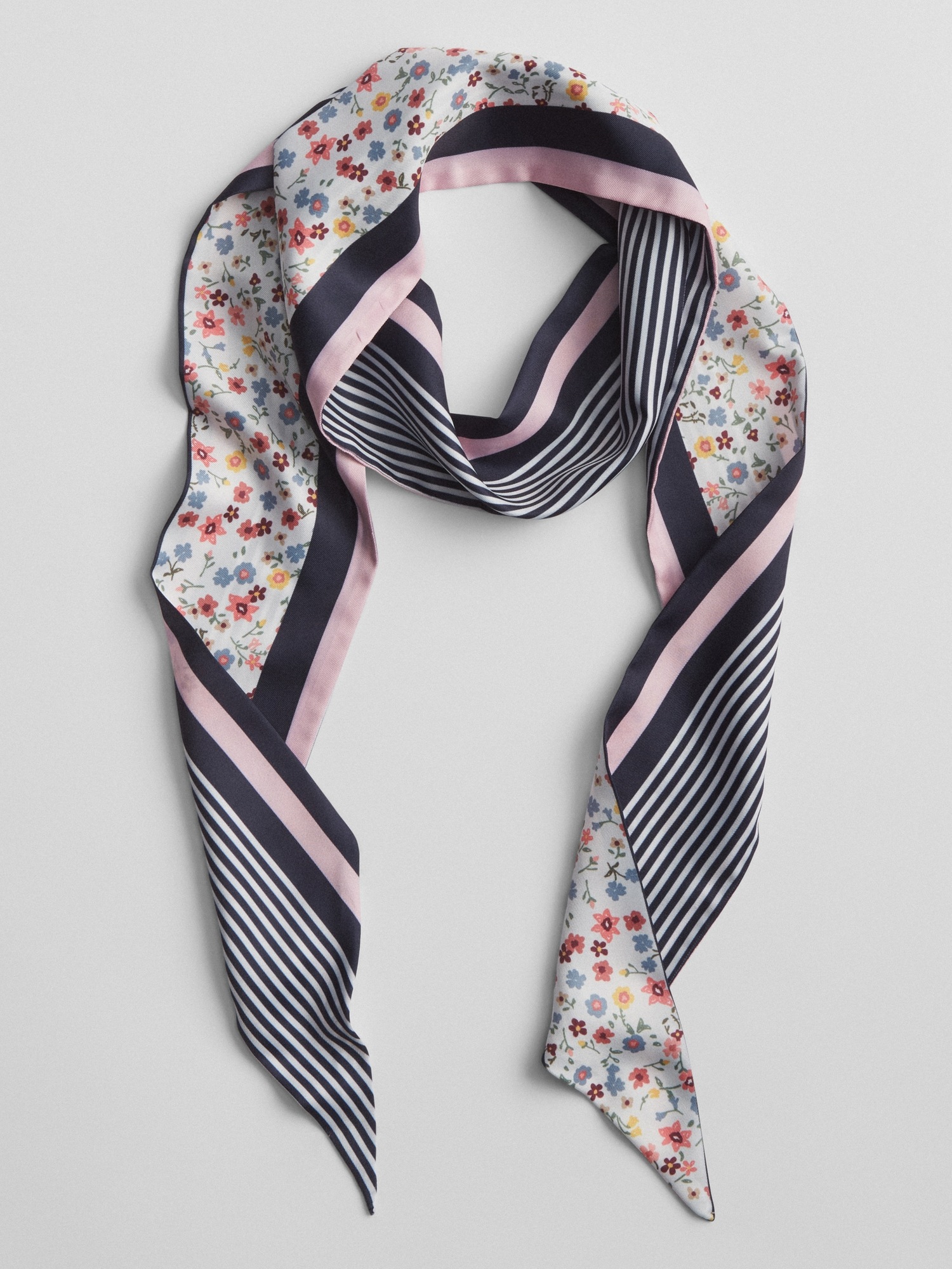 Mix-Print Skinny Scarf | Gap
