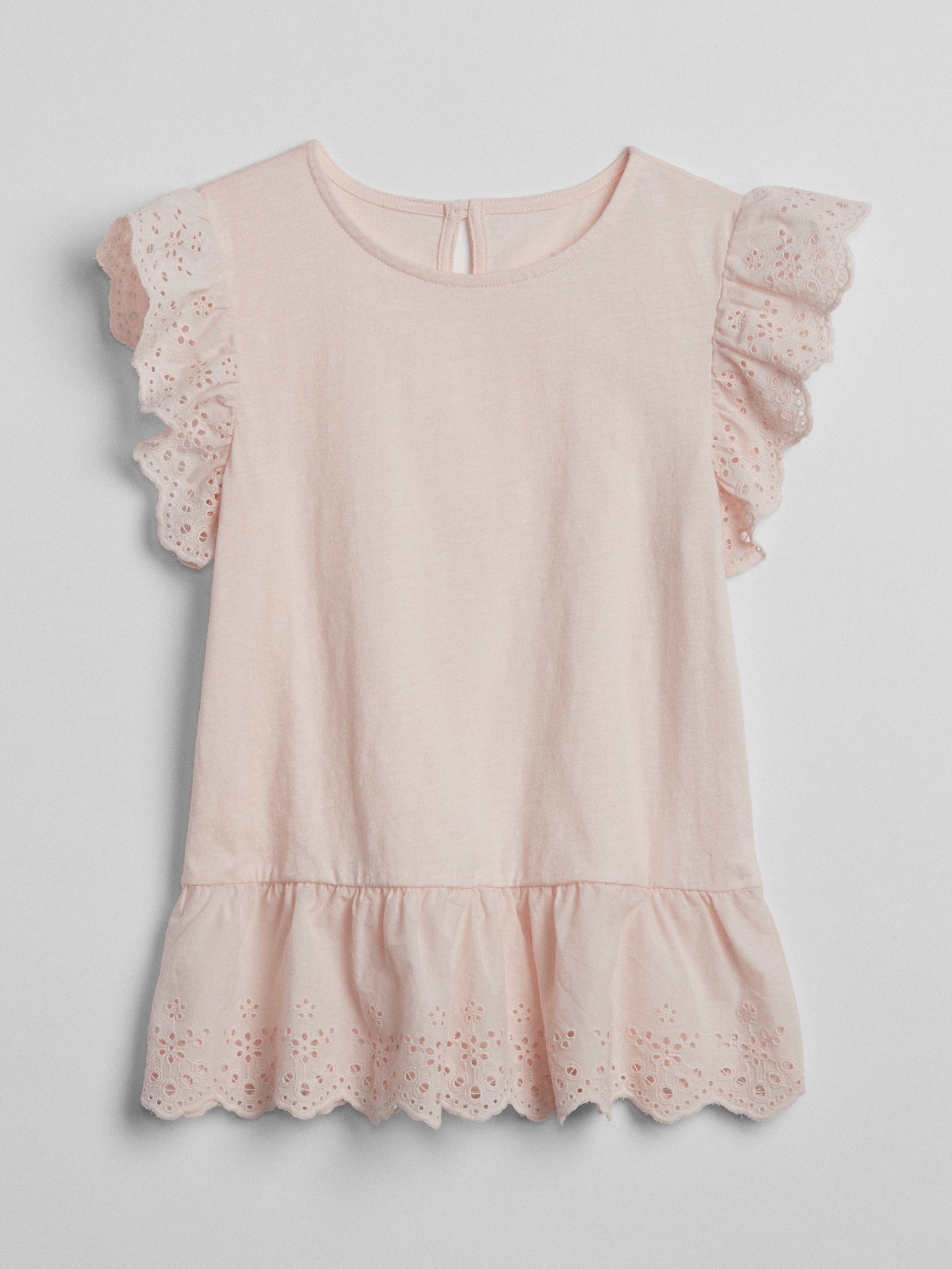 Eyelet Flutter T-Shirt | Gap