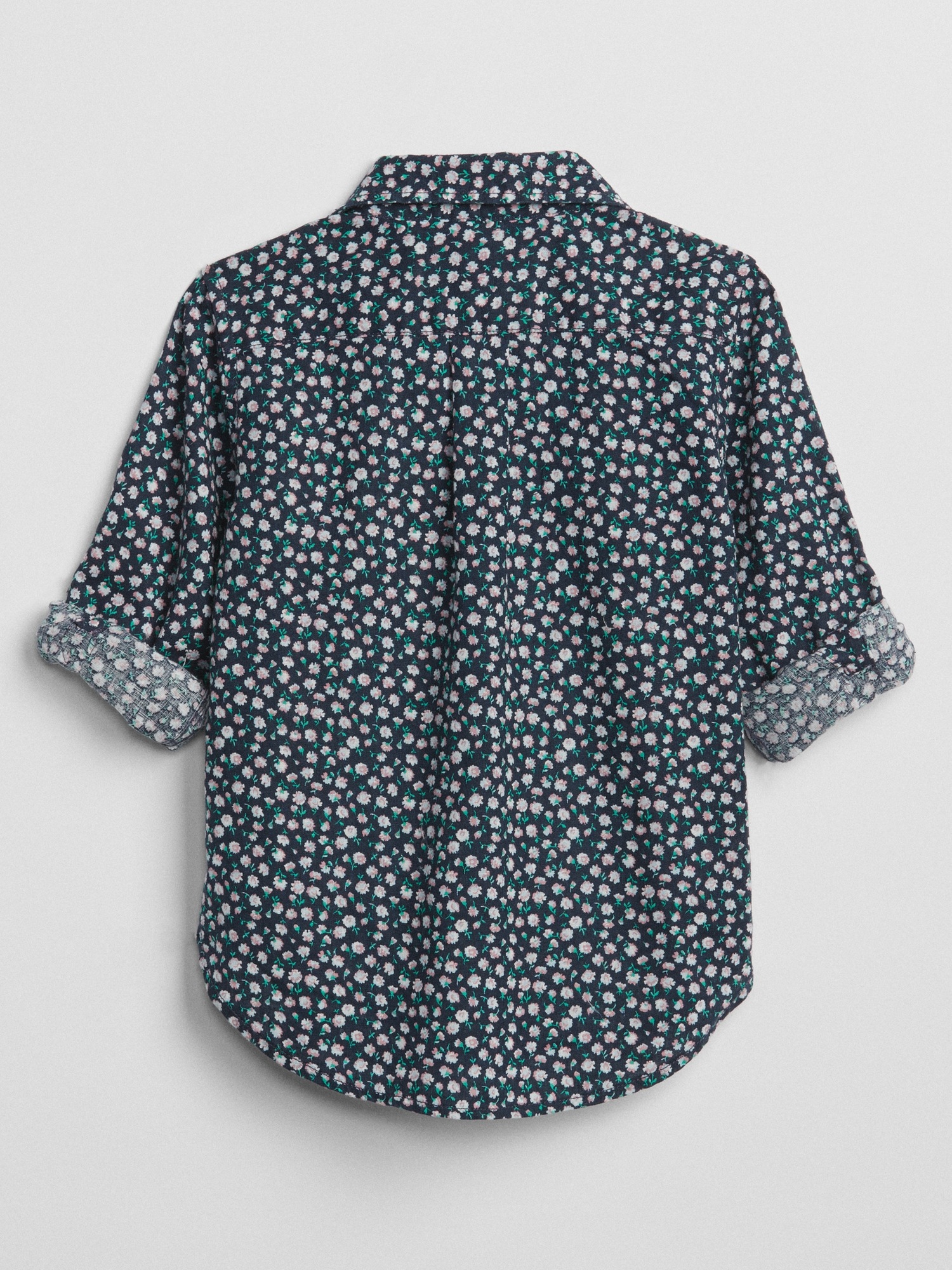 Print Convertible Shirt in Linen | Gap