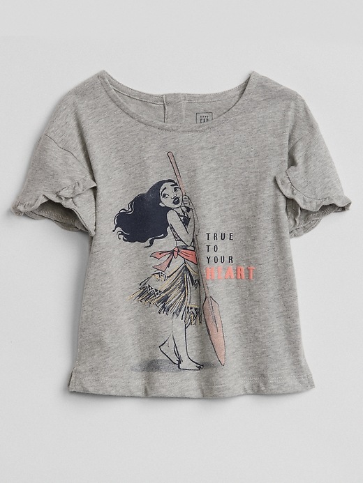 Ruffle-Sleeve Graphic T-Shirt | Gap