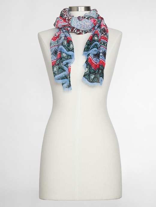 Oblong Print Scarf | Gap