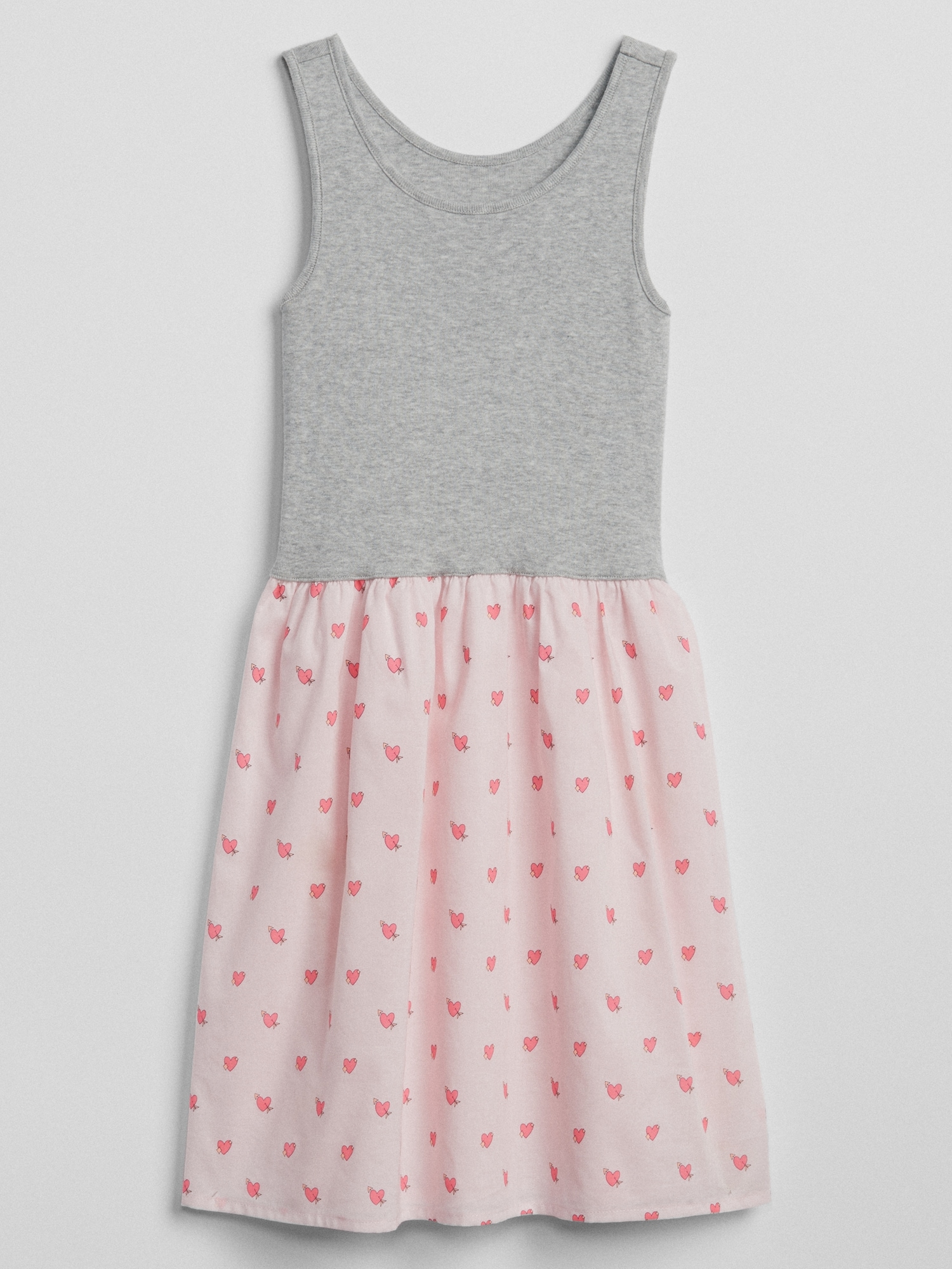 Mix-Fabric Tank Dress | Gap