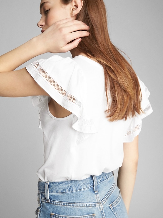 Short Sleeve Ruffle Top | Gap
