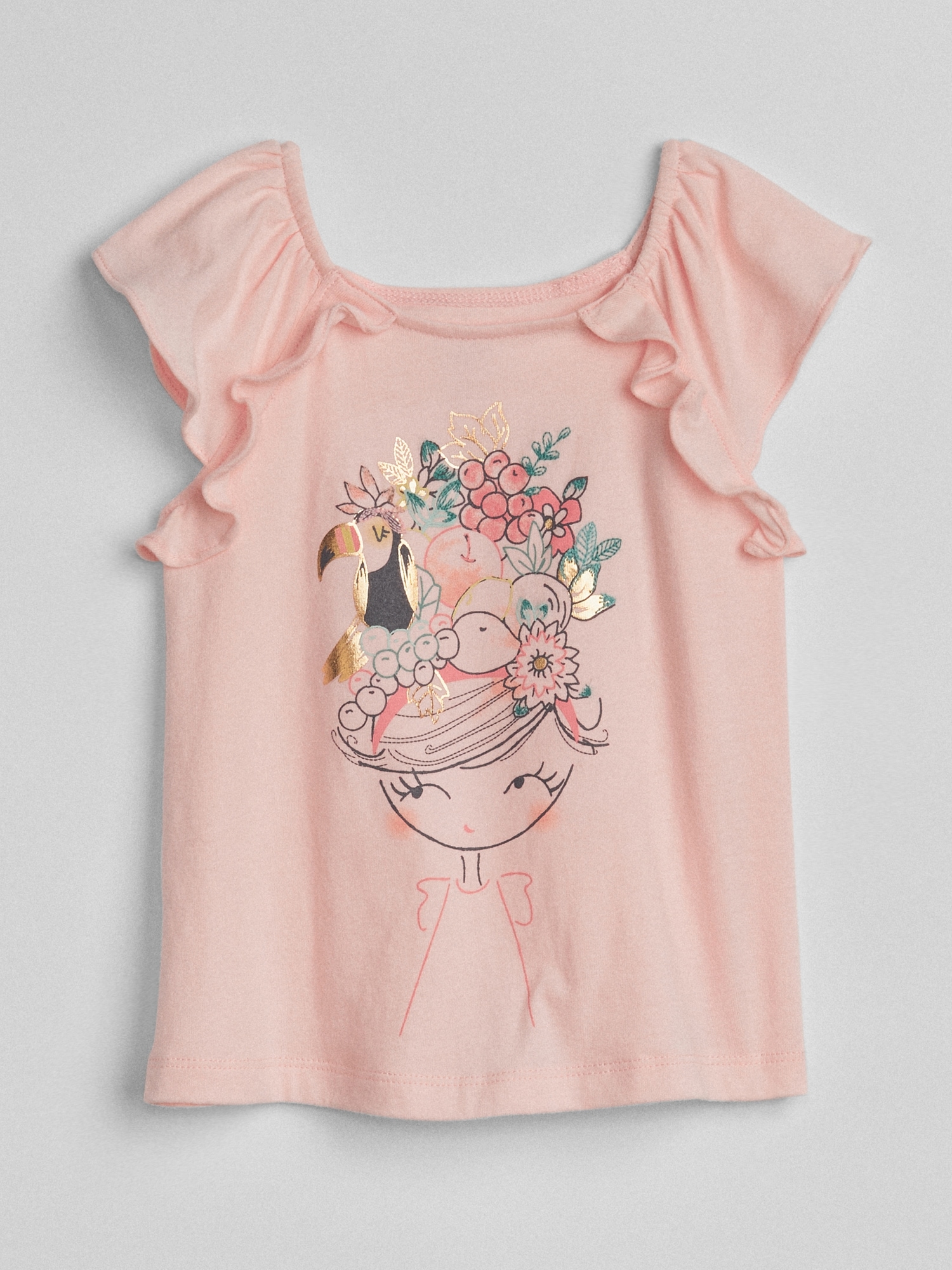 Metallic Graphic Flutter T-Shirt | Gap