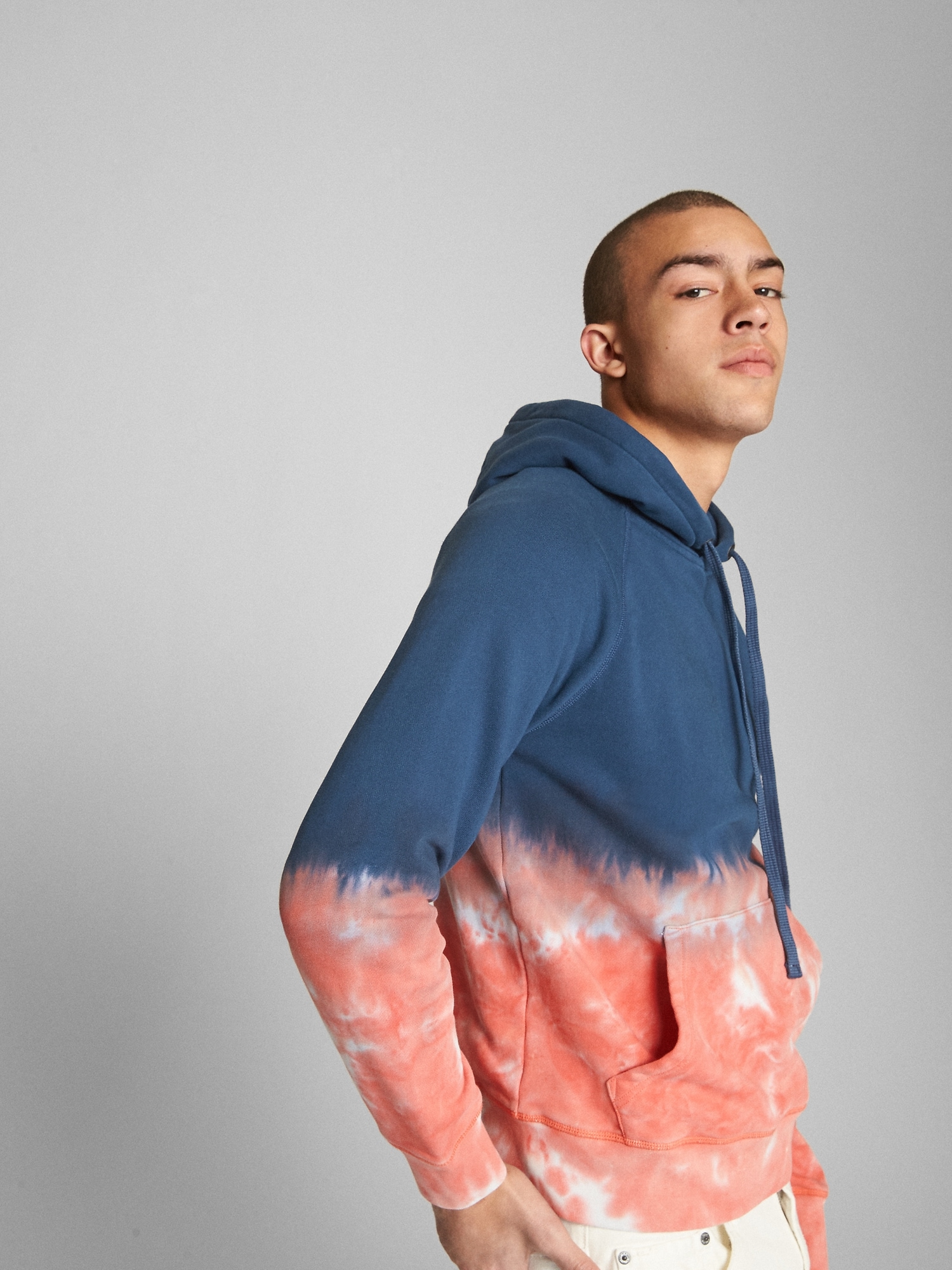 Dip-Dye Pullover Hoodie | Gap