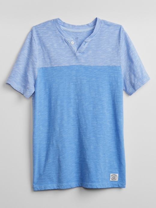 Colorblock Henley T-Shirt | Gap